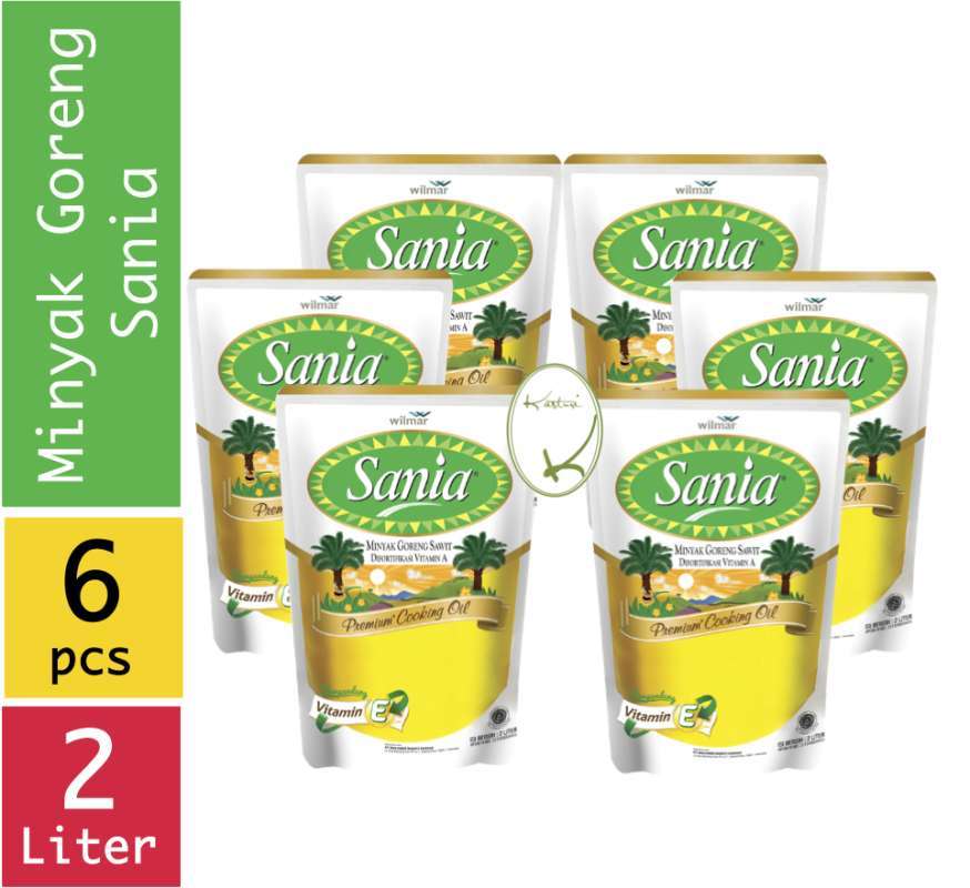 Promo Sania Premium 2 Liter Minyak Goreng [1 Karton x 6 Pouch] Diskon ...