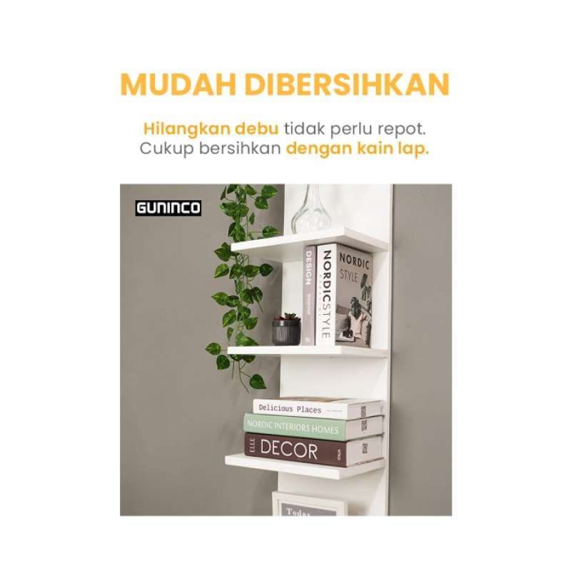 Promo Guninco Radi 100 Rak Dinding Serbaguna Sudut Tempel Pojok Susun Diskon 3% Di Seller Dh ...