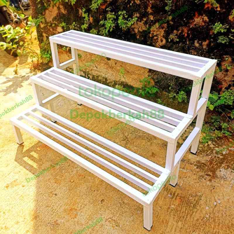 Promo 3 Susun/rak Susun Bunga Panjang/rak Pot Baja Ringan/rak Pot Bunga ...