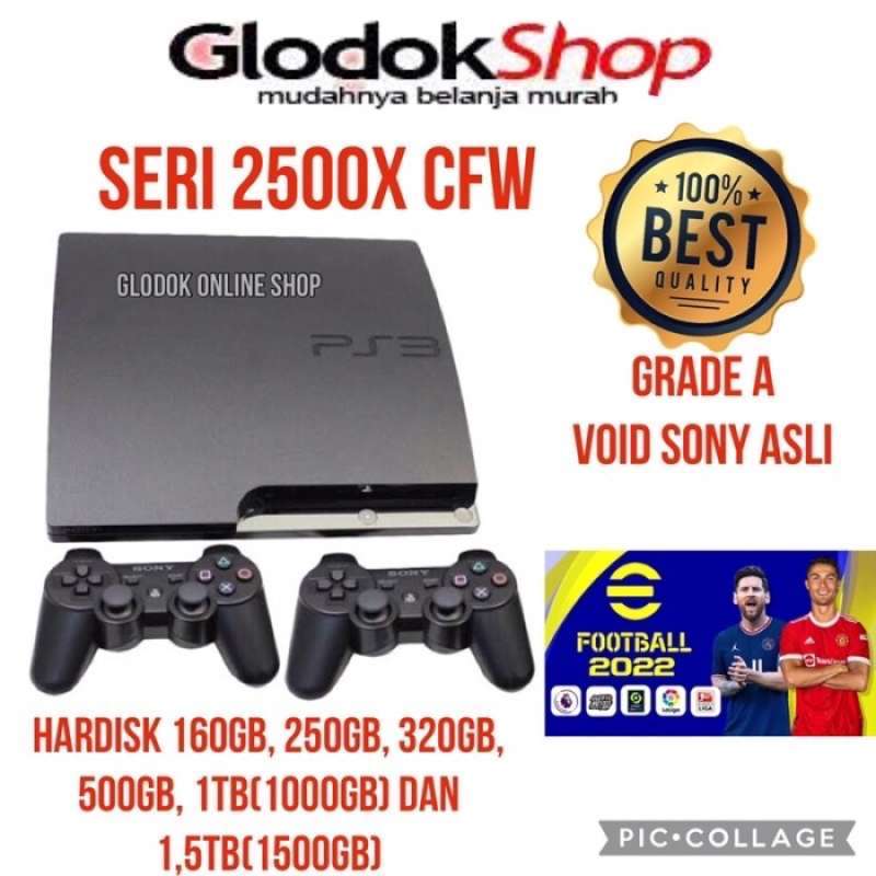 Jual PS3 slim CFW seri 2500 hardisk internal full game - Multicolor di ...
