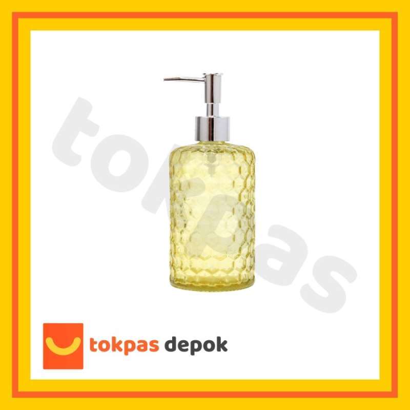 Promo Botol Sabun Shampo Kaca Pump Bulat Warna Soap Glass Bottle Yuna ...
