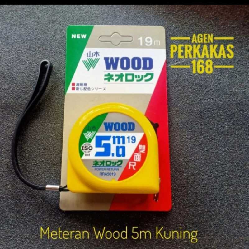 Jual Meteran Wood 5m Hongshui Fengshui Bolak Balik RRA5019 5 Meter Hong ...
