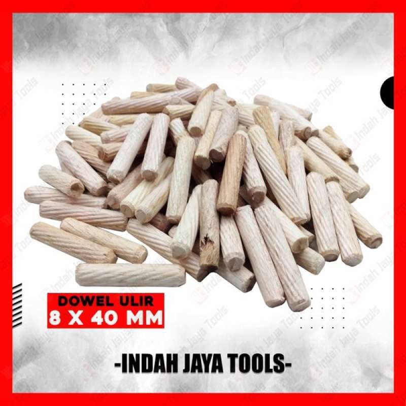 Jual DOWEL Kayu Ulir 8 x 40 MM 100 Pcs Pen Sambungan Stik Kayu Bulat di ... Jual DOWEL Kayu Ulir 8 x 40 MM 100 Pcs Pen Sambungan Stik Kayu Bulat di ...