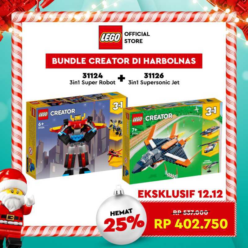 Jual Bundle Creator - LEGO Creator 3in1 31124 Super Robot Building Kit ...