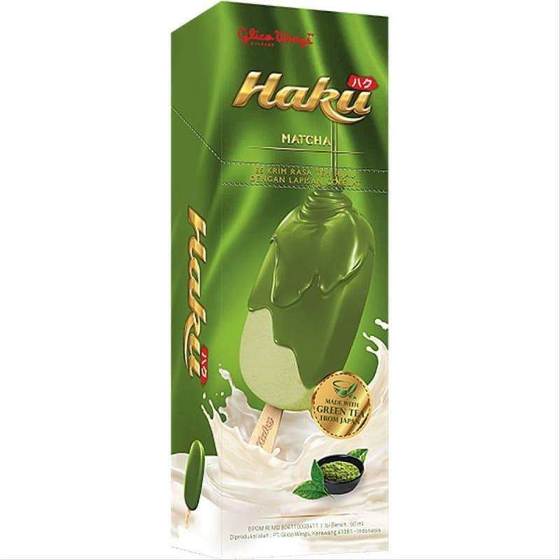 Jual Glico Wings Haku Matcha Es Krim [90 mL] di Seller Lottemart Fresh ...