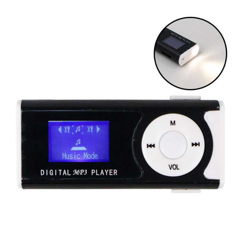 Promo GLO MP3 Player Dengan Slot TF & Clip & LED Flashlight - GC8945 ...
