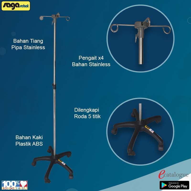 Promo Saga Tiang Infus Original Diskon 7% Di Seller Saga Sehat ...