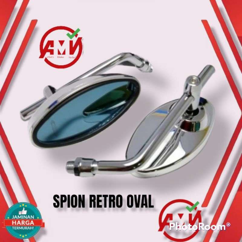 Jual SPION MOTOR RETRO OVAL KLASIC FULL BESI COCOK SMUA TIPE HONDA di Seller AMV MOTOR - Kota ...