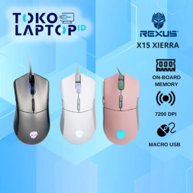 Jual Rexus X15 Xierra Wired Gaming Mouse di Seller Tokolaptopid - Ancol ...