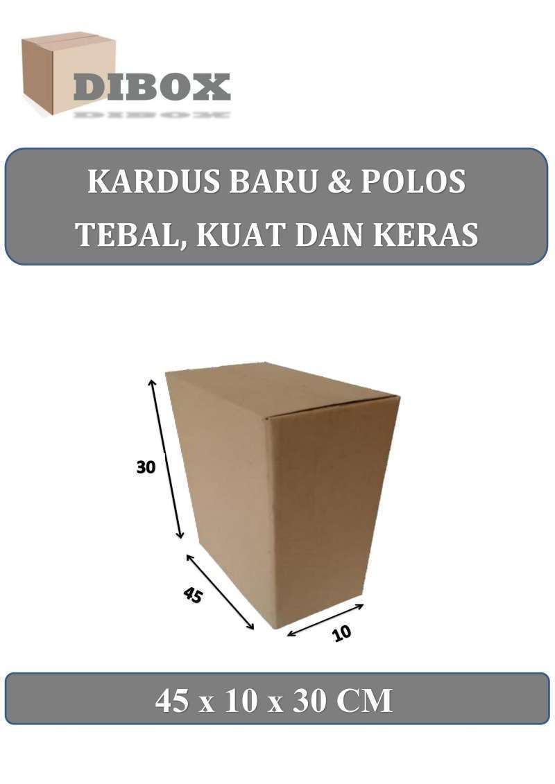 Jual Kardus / Box Karton Polos Uk 45 X 10 X 30 Cm Isi 10 Pcs Di Seller ...