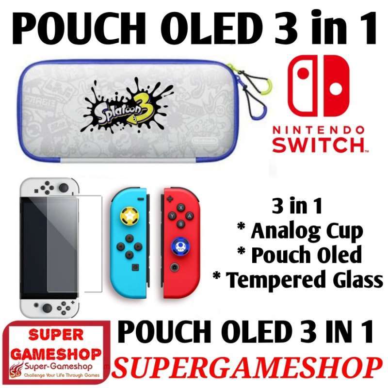Promo SUPERGAMESHOP - Tas Oled Pouch Case Switch Oled Tempered Glass ...