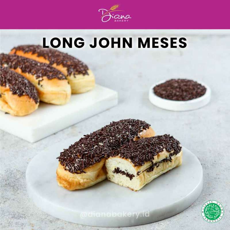 Jual Diana Bakery Long John Meses | Topping Meses | Roti Jadul di ...