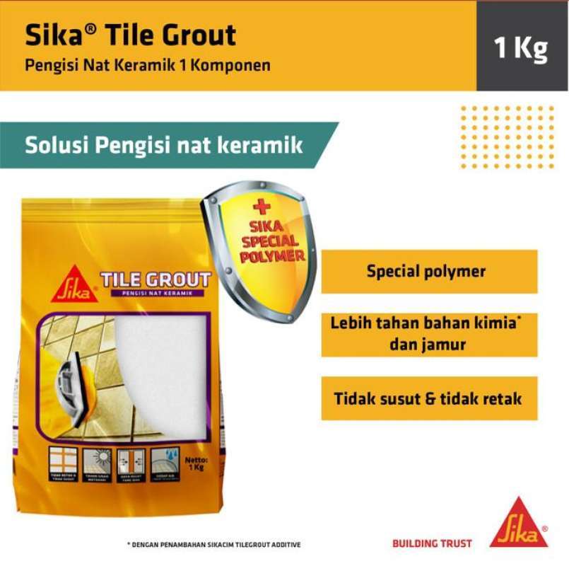 Promo Sika Tile Grout Pengisi Nat Keramik Marmer Granit Mosaik 1Kg ...