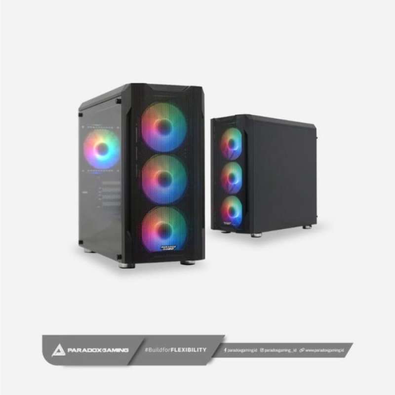 Jual Casing PC / Casing Komputer Gaming Paradox Homura include 3Fan ...