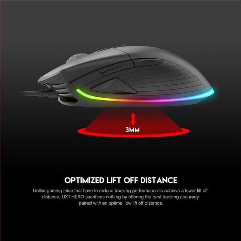 Jual Fantech UX1 HERO Ultimate Gaming Mouse PIXART 3389 Sensor di ...