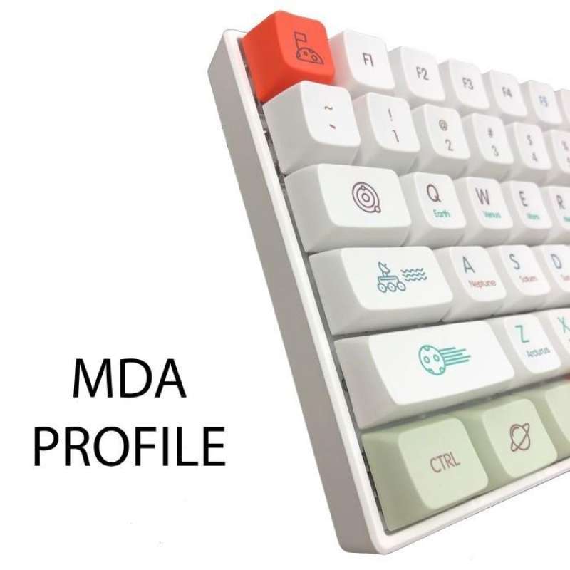 Jual KEYCAPS PLANET MDA PROFILE SINGLE SHOT SUBLIM MECHANICAL KEYBOARD ...
