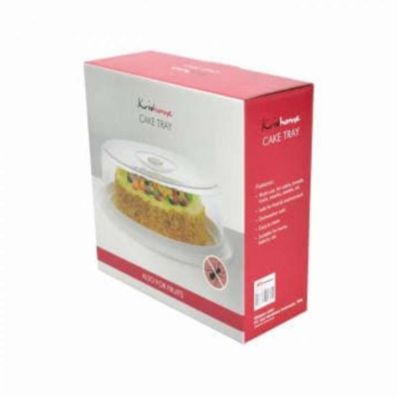 Promo Krishome Cake Tray Wadah Tempat Saji Kue Bundar Bolu Serbaguna ...