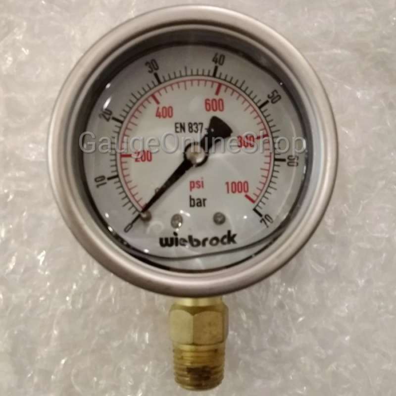 Promo Pressure Gauge Model Raket 2 1/2 x 70 Bar SS Brass HC Wiebrock Diskon 24% di Seller ...