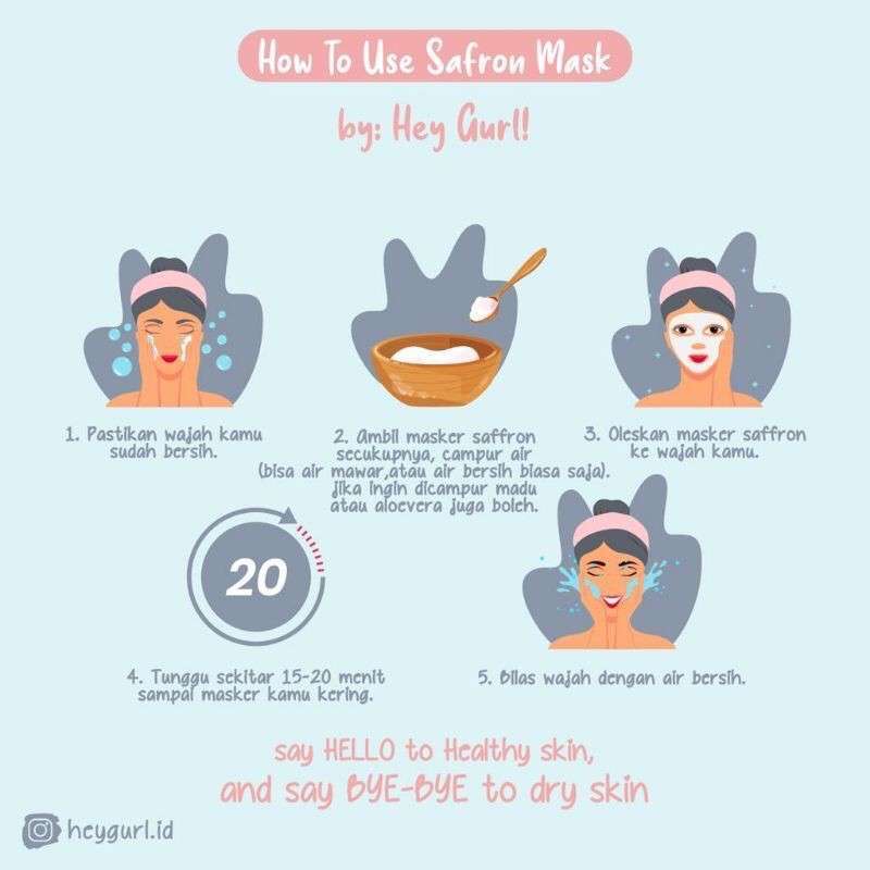 Jual [free Spatula] Saffron Mask By Heygurl Mask Original (reseller ...