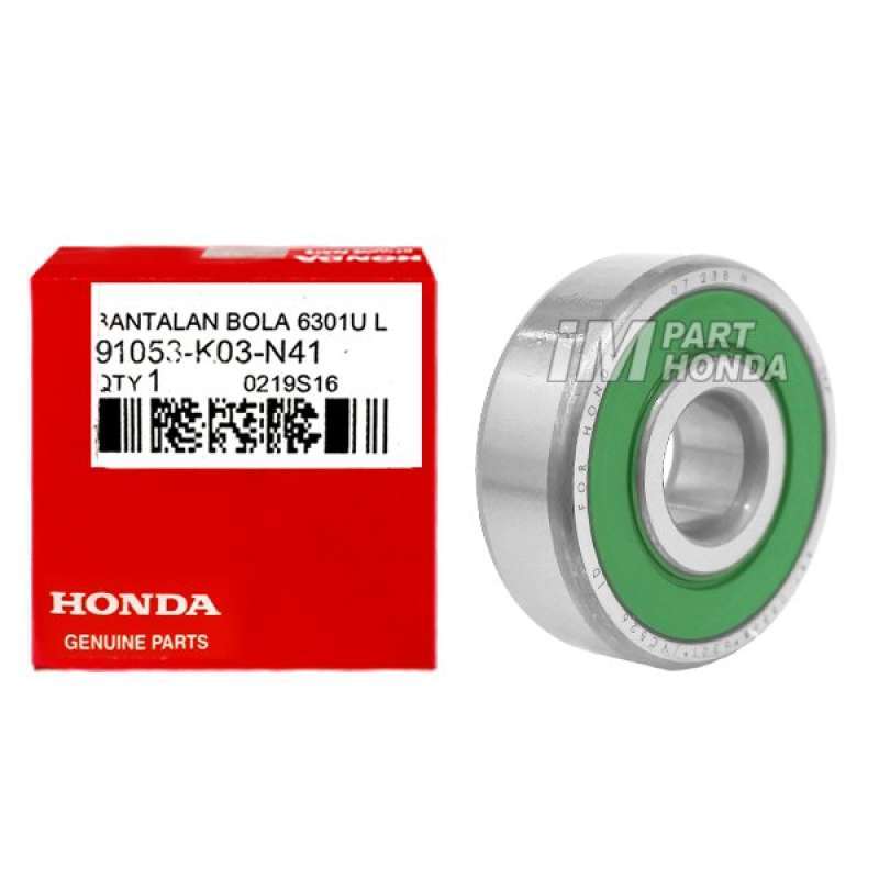 Jual Ahm 91053-k03-n41 Laher Laker Roda Bearing Ball 6301 U Pakai Tutup ...