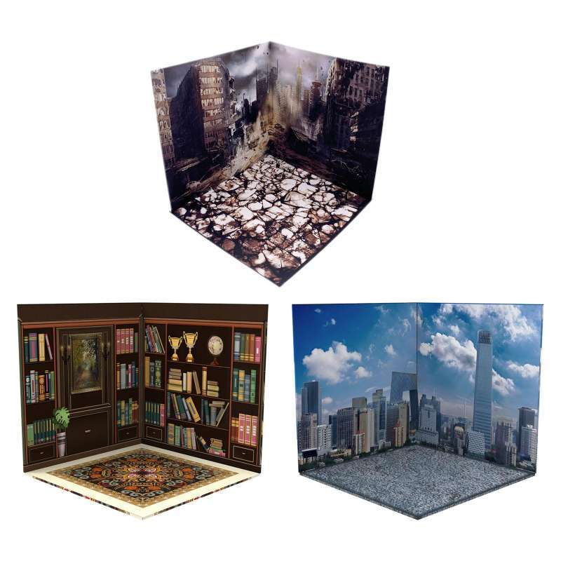 Promo 3x 1/12 Backdrop Scene Model Display Layout Background Board ...
