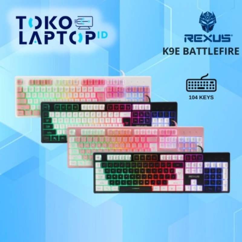 Jual Rexus K9E Battlefire Full Gaming Size Keyboard di Seller ...
