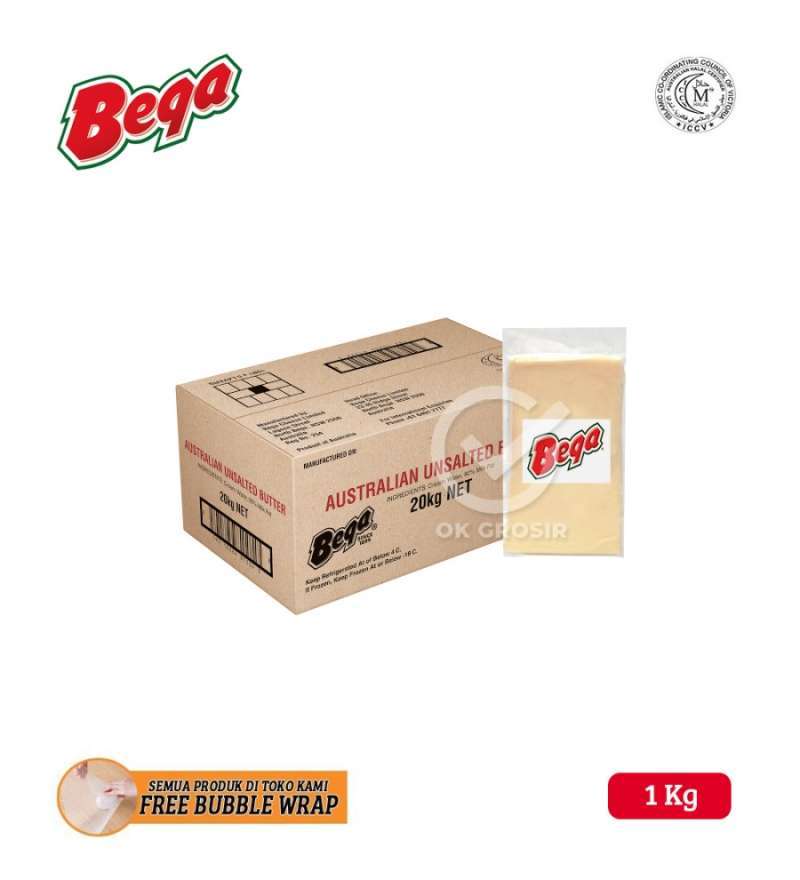 Jual Bega Unsalted Butter / Mentega Tawar Australia Halal [1 Kg] Di ...