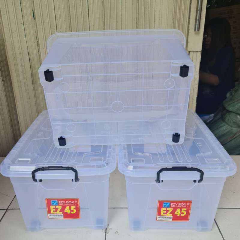 Jual Box Container CB 45 Liter EZY Roda Kotak Penyimpanan Kontainer EZ ...