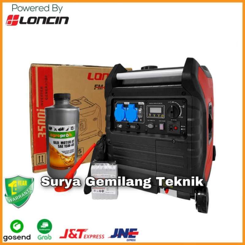 Jual Genset / Generator Set Inverter Bensin Loncin Lc3500i (3300 Watt ...