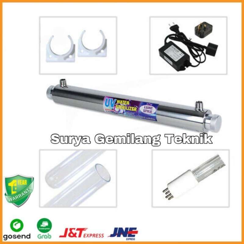 Jual Lampu UV WATER STERILIZER 12 GPM / 40W STAINLESS STEEL di Seller Surya Gemilang Teknik ...