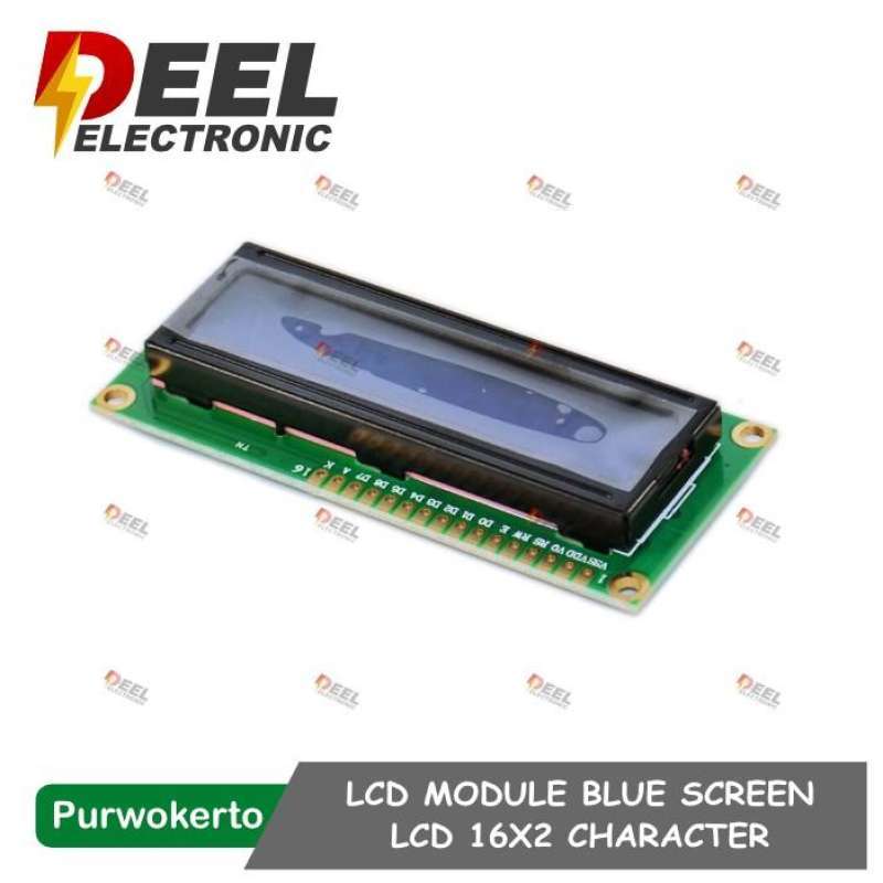Jual LCD DISPLAY MODULE BLUE 16X2 CHARACTER LCD 1602 BIRU BACKLIGH ...