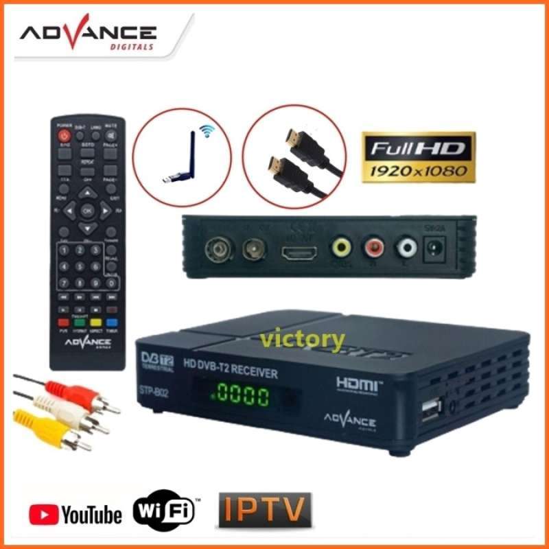 Jual STB / Set Top Box DVB T2 Advance STP-B02 Penerima Siaran TV ...