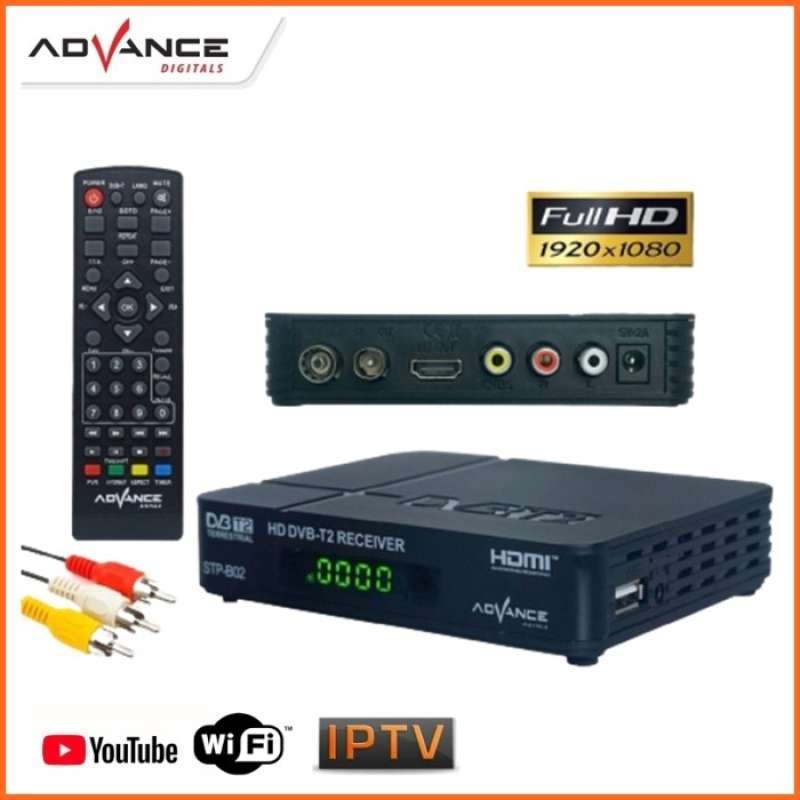 Jual STB / Set Top Box DVB T2 Advance STP-B02 Penerima Siaran TV ...
