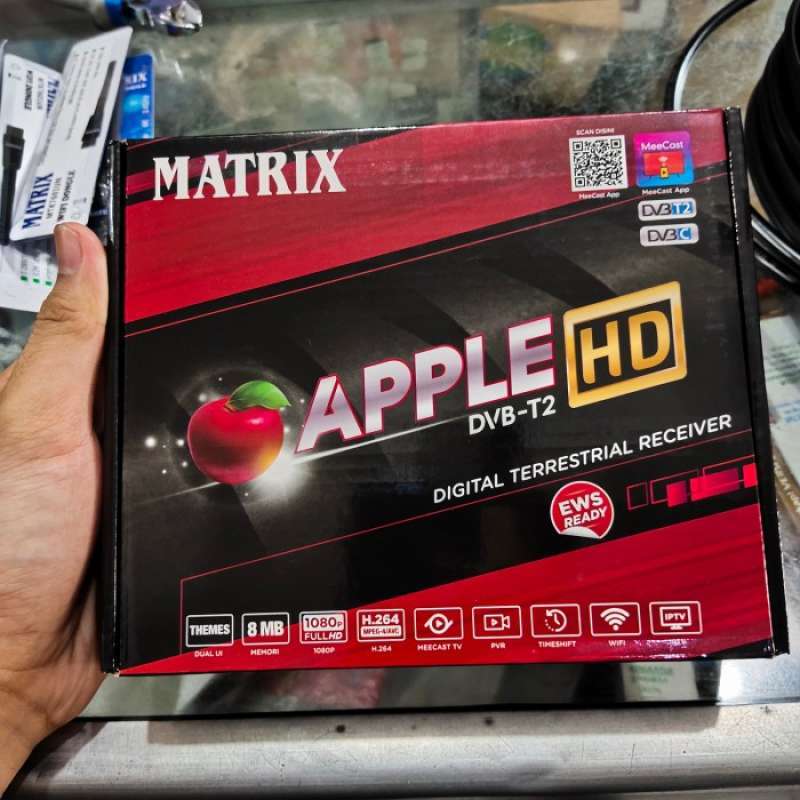 Jual Reciever TV Set Top Box Matrix Apple DVB T2 Digital DVBT2 Antena ...