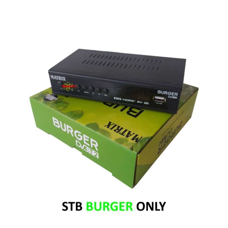 Jual Set Top Box STB Receiver TV Digital Matrix Burger HD DVB-T2 Hijau ...