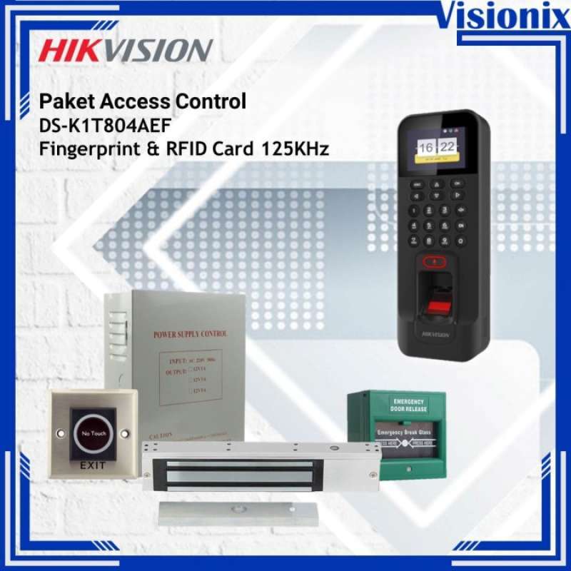 Jual Paket Access Control Hikvision Ds-k1t804aef Fingerprint Rfid 125khz Di Seller Eudora ...
