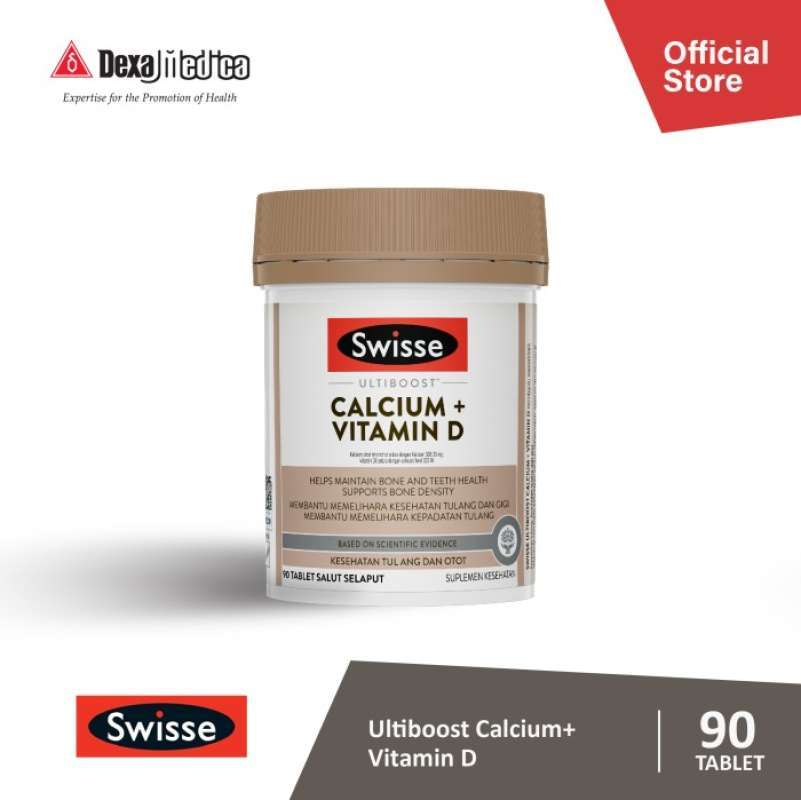 Promo Swisse Ultiboost Calcium+ VIT D 90 TAB Diskon 23% di Seller ...