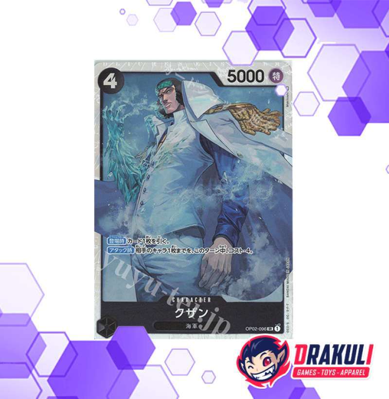 Jual One Piece Card Game - Kuzan OP02-096 SR di Seller Drakuli Games Official Store - Drakuli ...