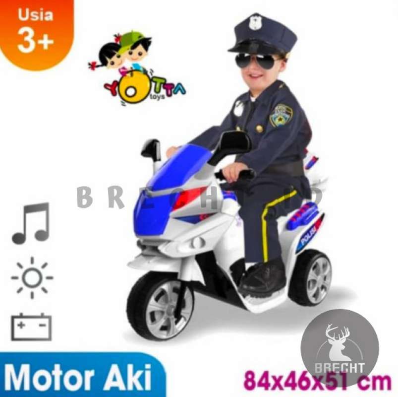 Promo Mainan Anak Motor Aki Anak Yotta Tornado Police Diskon 24% di ...