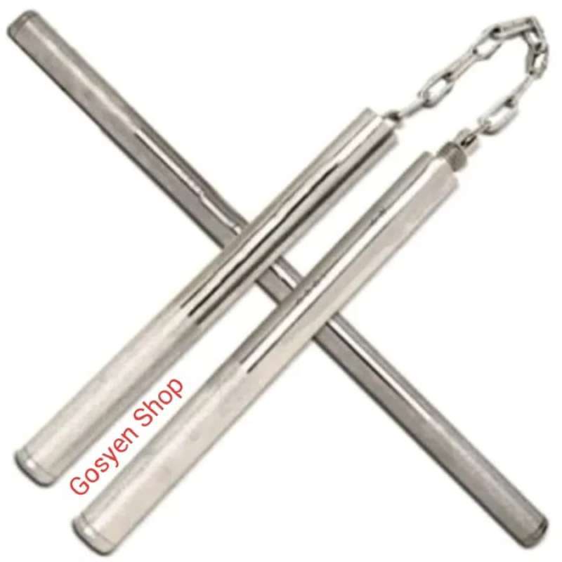 Jual NUNCHAKU DOUBLE STICK BESI/ BISA JADI STICK TONGKAT di Seller ...
