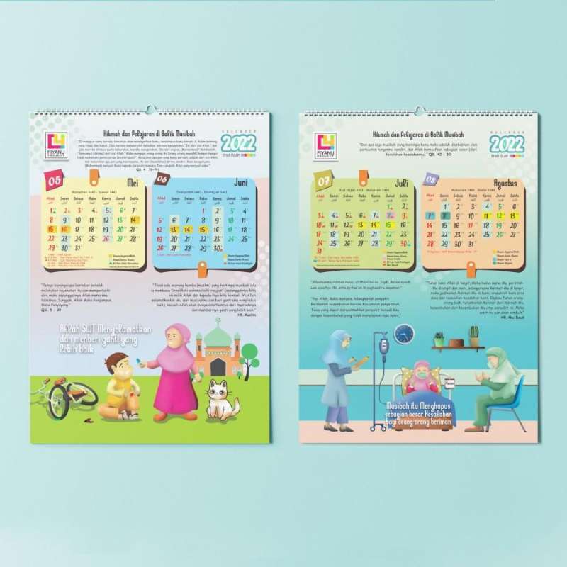 Jual Kalender 2022 jumbo dinding anak tema doa sehari hari di Seller ...