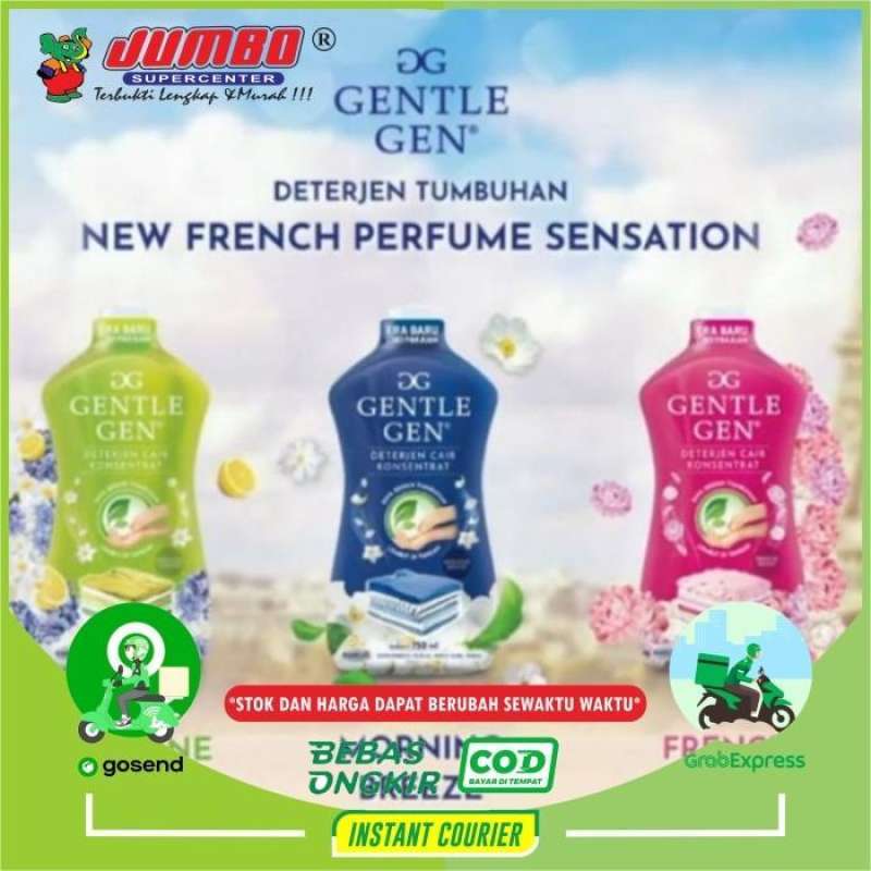 Jual PROMO Gentle Gen Deterjen Cair Konsentrat 750ml Botol/Deterjen ...