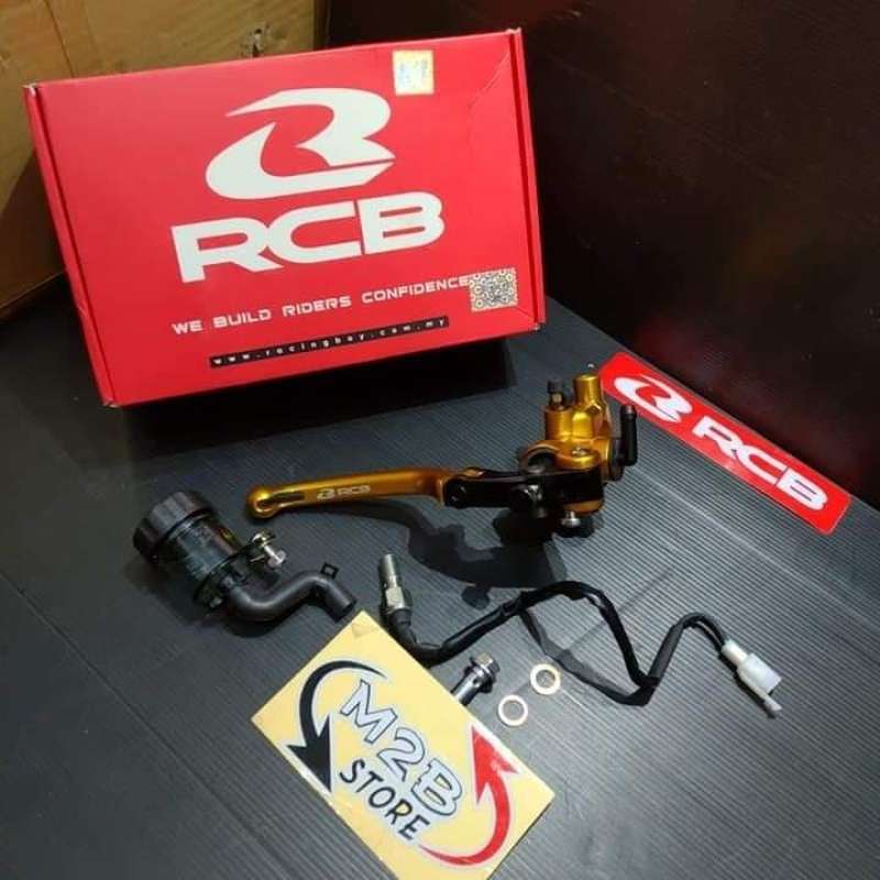Jual Master Rem Kanan Rcb Radial S1 + Switch Rem Universal Gold Kuning ...