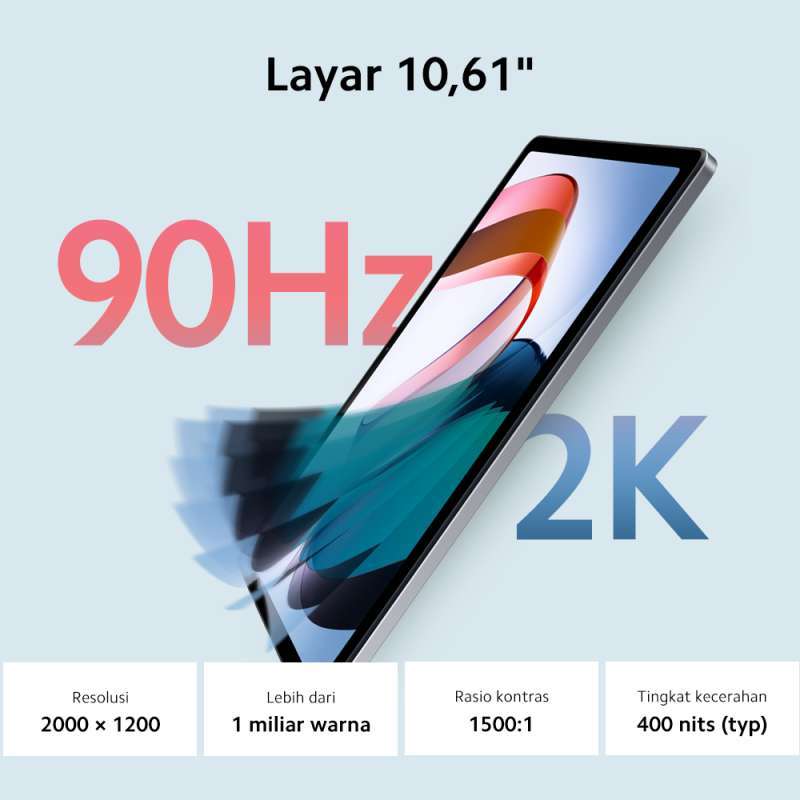 Promo Xiaomi Official Redmi Pad (6/128GB) MediaTek Helio G99 Kamera 8MP Layar 10,61” 2K 8000mAh ...