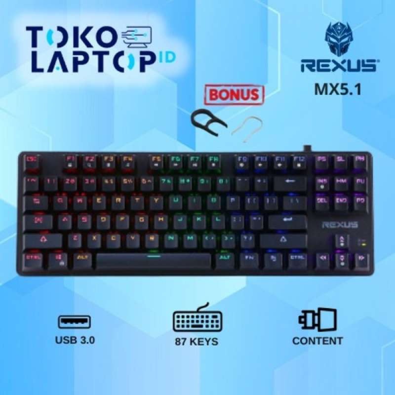 Jual Rexus Mx5.1 Legionare Tkl Mechanical Gaming Garansi Resmi Di ...