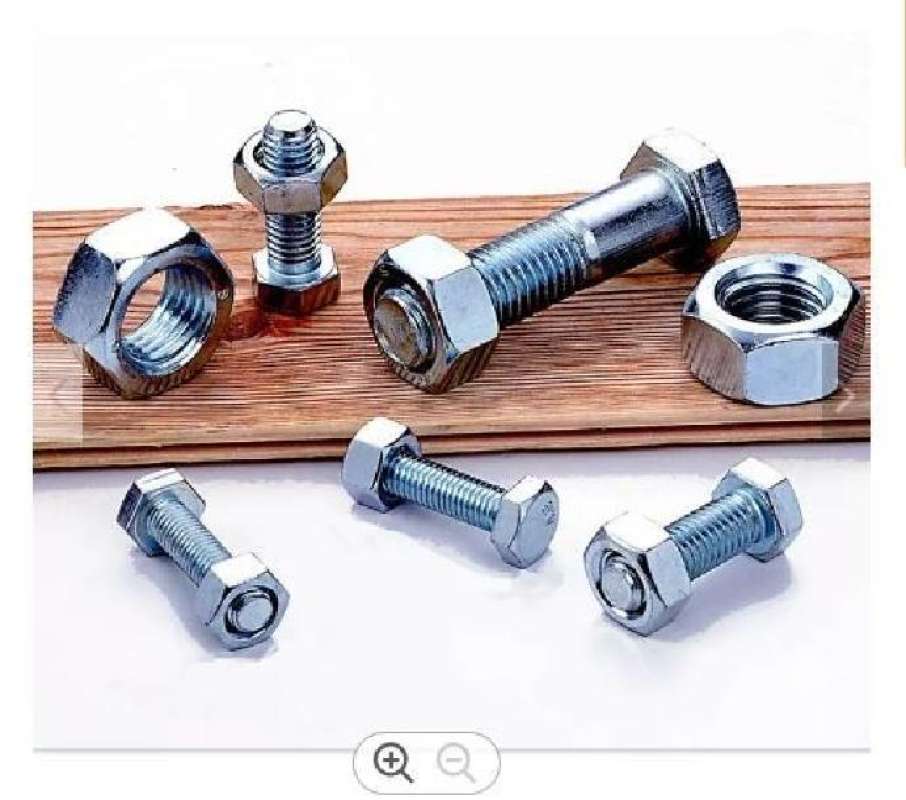 Jual Baut Mur Putih M22 X 120 Baut Hex Galvanis M22x120 Baut Kunci 32 ...