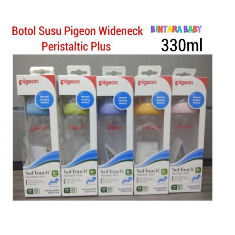 Jual Pigeon 330Ml Botol Susu Pigeon Wide Neck 330Ml Nipple Pigeon Size ...
