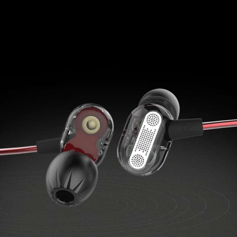 Jual Knowledge Zenith KZ-ZSE Double Driver Earphone with Mic [Original ...
