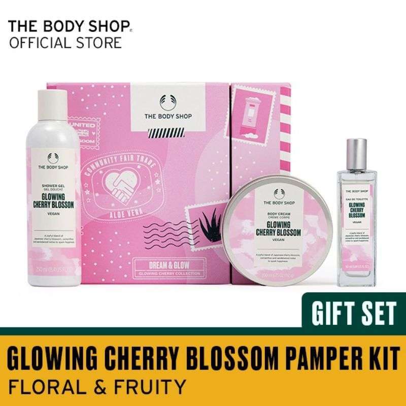 Jual The Body Shop Gift Hamper Ultimate Floral & Fruity Glowing Cherry ...