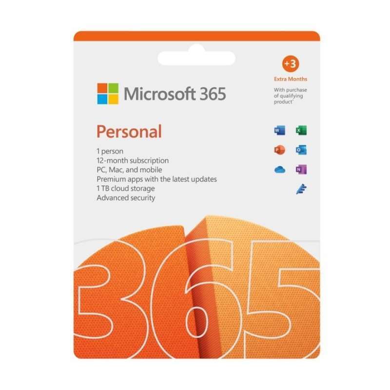Jual MICROSOFT Office 365 Personal 1 Tahun Year Original Box Sealed ...